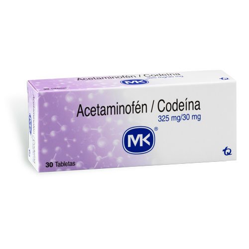 Acetaminofen+Codeina 325/30Mg 30 Tbs Mk – Tu Droguería en Línea