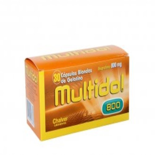 Multidol 800 Mg 30 Cap.Blanda Gelatinosa – Tu Droguería en Línea