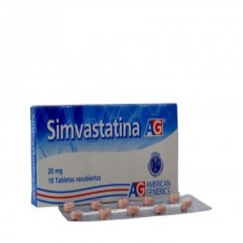 Simvastatina 20 Mg 10 Tabletas Ag – Tu Droguería en Línea